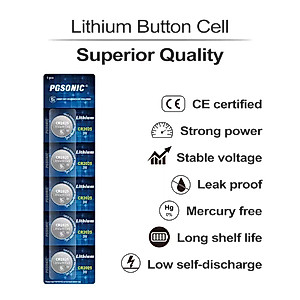 PGSONIC CR2025 3V Lithium Battery (5pcs)
