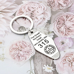 FOTAP Vintage Motel Keychain The Great Northern Hotel Jewelry Vintage Inspired Keychain TV Show Fans Gift TV Series Gift (Great Northern 315)
