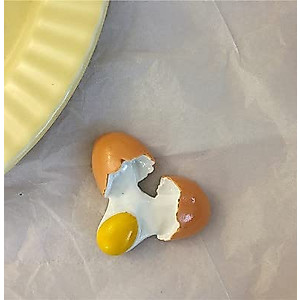 Kaolituis 10pcs Fridge Magnets Set, 3D Resin Magnet Refrigerator Stickers, Cute Food Shaped Magnets Home Refrigerator Stickers Creative Cute Food Shape Magnetic Bread Milk Bacon Fried Egg Pan