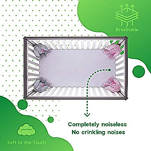 Guardmax Crib Mattress Protector Waterproof - Zippered Proof Encasement Cover for Baby & Toddler - Breathable and Noiseless Fabric (Crib Size - 28x52x6)