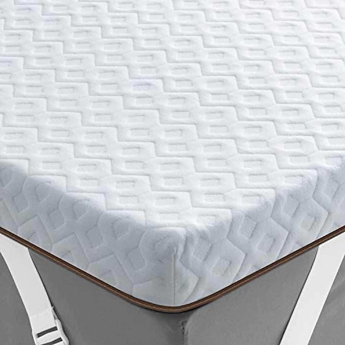 BedStory Memory Foam Mattress Topper King - 4 Inch Copper Infused Bed Toppers - High Density Foam and Premium Soft Cover, CertiPUR-US Certified