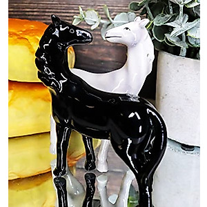 "Home Décor Accents" Romantic White Horses Ceramic Salt Pepper Shakers Set Figurine - Home Accents 33-kl1-8933