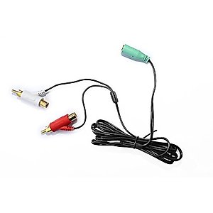 REYTID Female RCA Audio Splitter Cable for Turtle Beach Gaming Headsets - Gold Plated