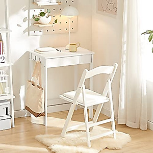 Haotian FWT43-W,White Computer Desk Workstation Writing Desk Children Teenagers Desk