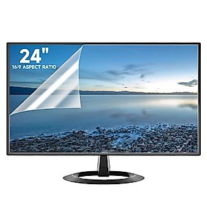 2 Pack 24 Inch Anti Glare Matte Screen Protector for 24 Inch 16:9 Sceptre/LG/Dell/HP/Acer/ViewSonic/ASUS/Aoc/Samsung Widescreen Monitor, Eye Protection Anti Scratch & Anti Glare Film