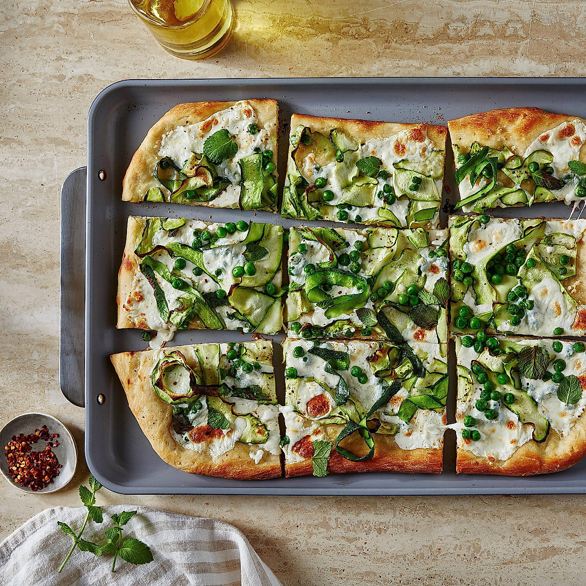 Caraway Non-Stick Ceramic Baking Sheet - Naturally Slick Ceramic Coating - Non-Toxic, PTFE & PFOA Free - Perfect for Baking, Roasting, and More - Large - Gray