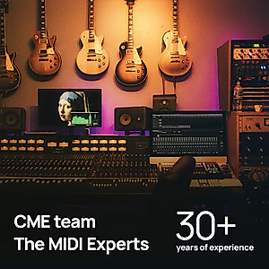 CME U2MIDI Pro - High-Speed USB MIDI Cable with Filter and Mapper - Plug & Play USB-to-MIDI Interface for Computer/Laptop/PC to MIDI Instrument/Device - 6.5ft