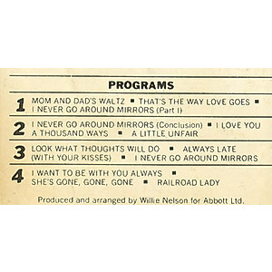 WILLIE NELSON: To Lefty from Willie -34926 8 Track Tape