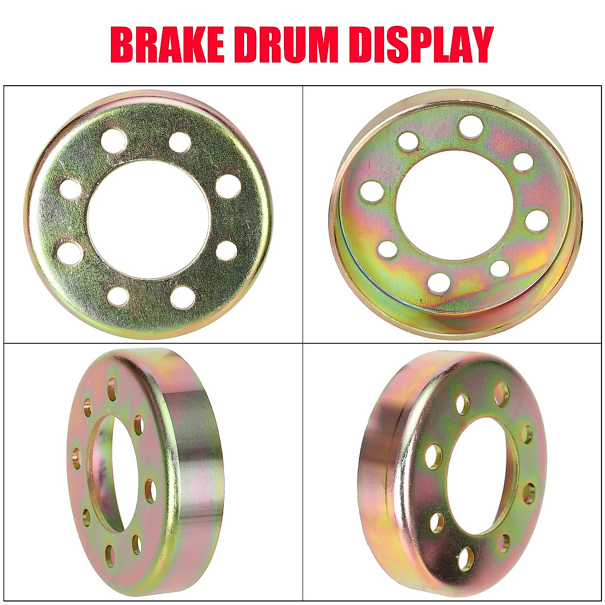 GREHUA 4" Go Kart Rear Drum Brake Band & Steel Sprocket Hub w/Cable Pin Kit 1" Bore 1/4" Keyway for Manco 1492 Azusa 2562 Predator 212cc 196cc 6.5hp Dune Buggies Drift Trike Heavy Duty Cart Parts