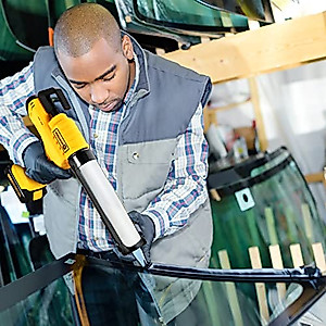 Cordless Caulking Gun, 20V Electric Caulk Adhesive Gun with 2*2.0Ah Li-Battery & Anti-Drip Design