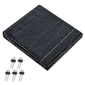 UWIOFF Weed Barrier Landscape Fabric, 4ft x 10ft Durable & Heavy-Duty Garden Landscaping Fabric, Premium UV Resistant Weed Block Gardening Mat, Weed Control Ground Cover for Outdoor Gardens