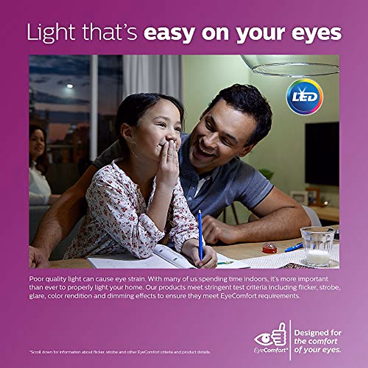 Philips 479469 LED Dimmable Frosted A21 Light Bulb, 1100 lm.s, 2700-Kelvin, 12 (75W Equivalent), E26 Medium Screw Base, Warm Glow, White (Pack of 6)