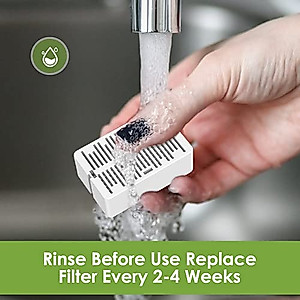 oneisall Pet Water Fountain Filter,Pet Drinking Fountain Filter for Cats, Small Dogs - 4 Carbon Filters