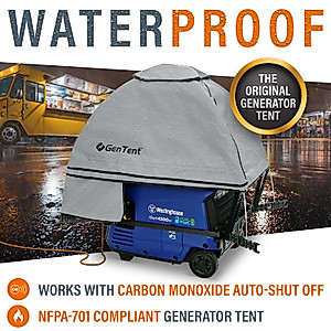 GenTent Generator Running Cover - Inverter Kit (Standard, Grey) - for Fully Encased Inverter Generators