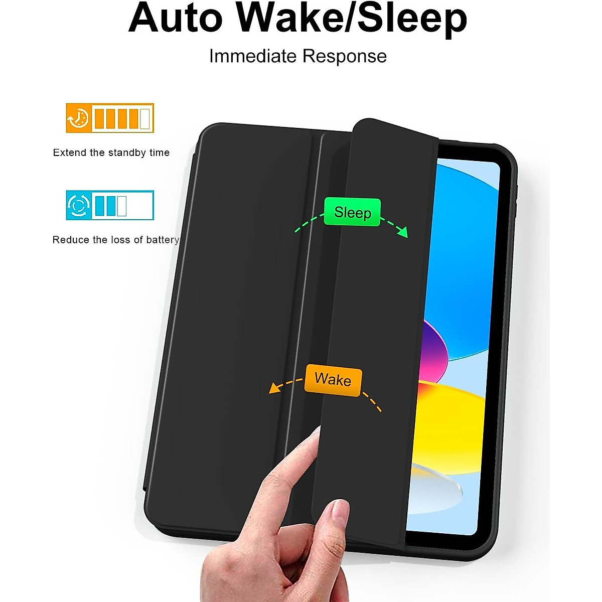Kenke iPad 9th Generation Case 2021/iPad 8th Generation Case 2020/iPad 7th Generation Case 2019 iPad 10.2 Inch Case with Left Side Pencil Holder Soft PU Back Auto Wake/Sleep (Matcha Green)