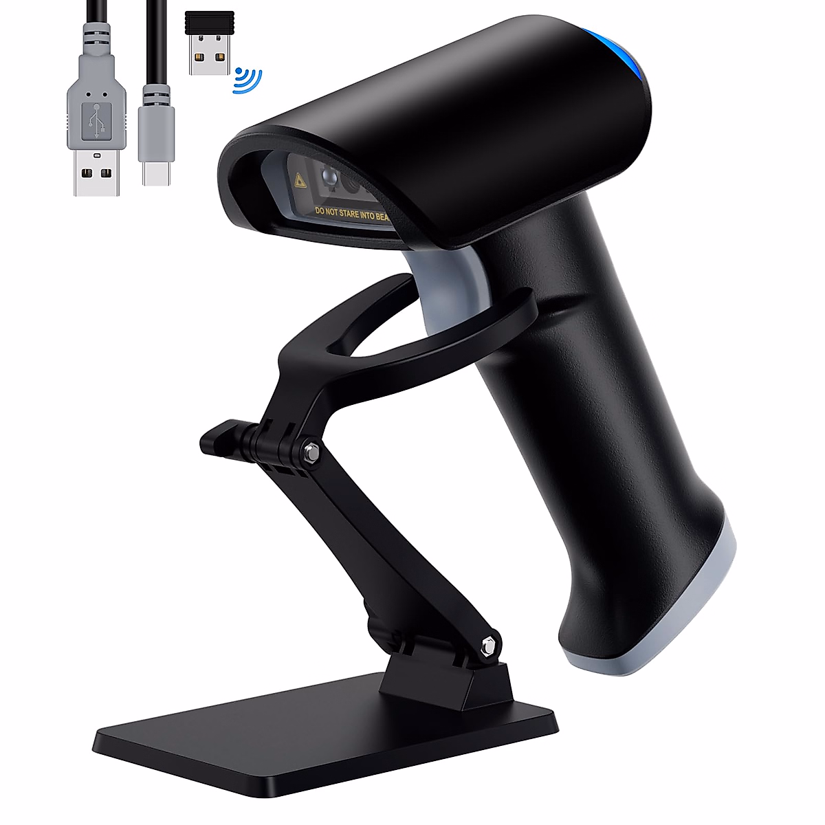 Topwise G1-B 1D 2D Wireless Barcode Scanner with Holder