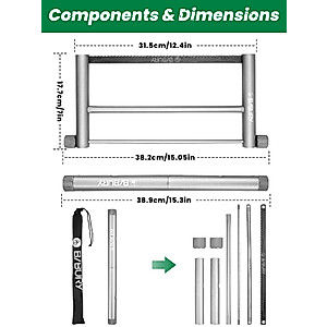 BIBURY Folding Hand Saw Outdoor Survival Tools, Portable Folding Wood Saw with 2pcs Replaceable 12.4” Blade & Buckle Cloth Bag, Aluminium Alloy Camping Pruning Tree Hand Saw for Gardening
