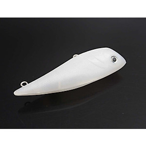 10PCS Unpainted Lure Blanks 6.36g 6.8cm with Free 5mm Eye Crankbait Simulation Blank Body Clear Hard Baits Trout Salmon Minnow Lure Popper Lures Topwater Freshwater YB130