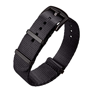 Ritche Christmas Gift Military Ballistic Nylon Watch Strap with Heavy Buckle 18mm 20mm 22mm Premium Nylon Watch Bands for Men Women, White Elephant Gifts, Stocking Stuffers for Men