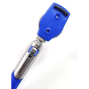 Premium Double Handle Otoscope Set -Otoscope/Great for School -Cynamed (BLUE)