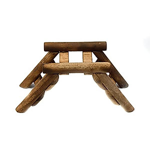 HNGSON Hamster Bridge Toy Small Pets Climbing Ladder Wooden Hamster Chew Toy Exercise Ladder