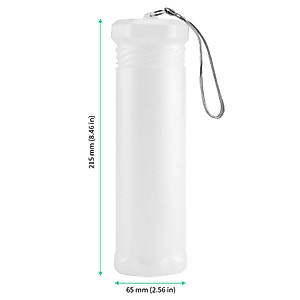 FUNSUEI 6 PCS Extendable Plastic Paint Brush Case, Watercolor Brush Storage Case, Paint Brush Holder Tube, Long Paintbrush Holder Organizer for Drawing Tools and Makeup Brushes, 8.5-14.96 Inches Long