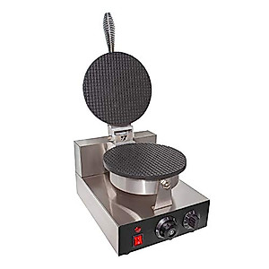 GorillaRock Waffle Cone Maker Commercial | Waffle Roll Maker | Nonstick Coated | Stainless Steel