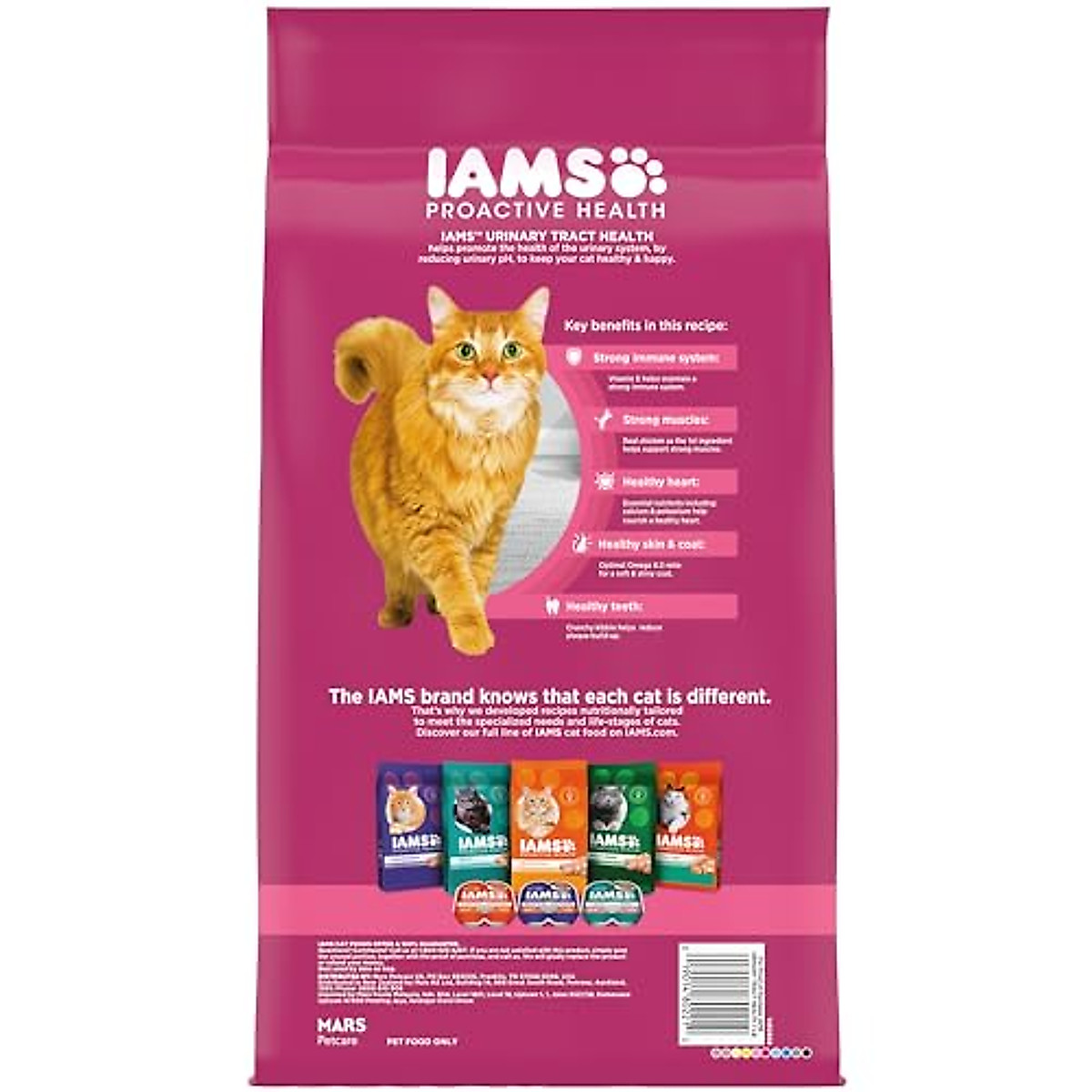 IAMS PROACTIVE HEALTH Adult Urinary Tract Health Dry Cat Food with Chicken, 7 lb. Bag