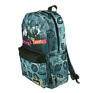 KBNL Classic Disney Villains Backpack with Laptop Compartment for School, Travel, and Work (Villains), Multicolor, Large