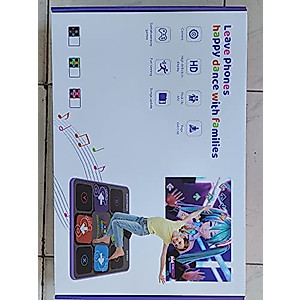 Acelufly Dance Mat, Eletrionic Dance Mat with Multiple Modes, Non-slip Dance Mat for TV with HD Camera, Musical Dance Game Mat for Girls Boys, Christmas/Birthday/Valentine's Day Gifts for Kids Adults