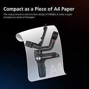 zhi yun Weebill S Gimbal Stabilizer for Mirrorless and DSLR Camera,for Canon 5DIV 5DIII EOS R Sony A7M3 A7R3 A7 III A9 Panasonic S1 GH5s Nikon Z6, 3-Axis Handheld Camera Gimbal