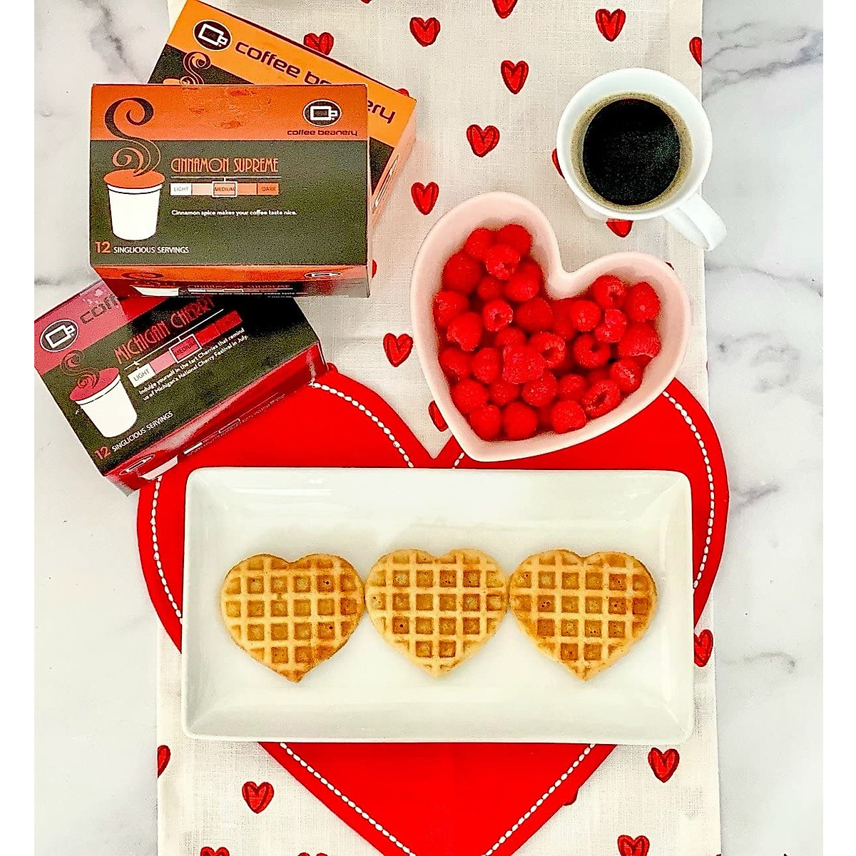 Michigan Cherry Decaf Coffee Pods by Coffee Beanery | 12ct Flavored Decaf Coffee Pods Medium Roast Coffee Pods| 100% Specialty Arabica Coffee| Gourmet Coffee Pods