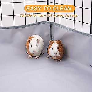 Guinea Pig Cage Tarp Bottom, DZWLKJ Guinea Pig Cage Liner, Guinea Pig Bedding Waterproof and Washable Base Also for Rabbits, Bunny, Chinchillas, Hedgehog, Ferrets and Other Small Animals.