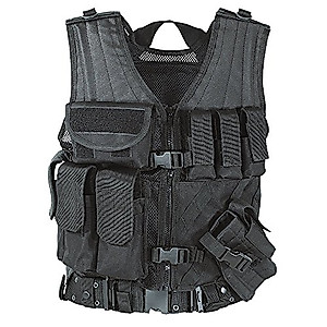 Voodoo Tactical 20-8112001330 Men's Msp-06 Entry Assault Vest, Large/XXL, Black