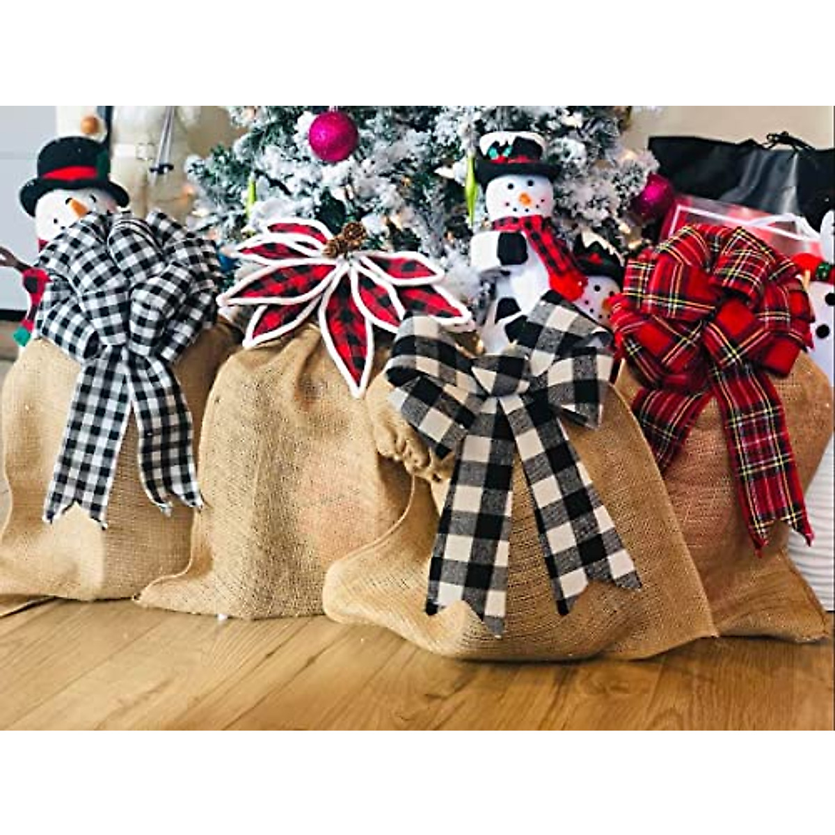 BAGTAK Burlap Bags with Drawstring 17 3/4" x 23" Burlap Sack (2 PACK) - Multi-Purpose Burlap - Gift Bags - Potato Bag - Storage Bag - Arts & Crafts - Ships from USA (2)