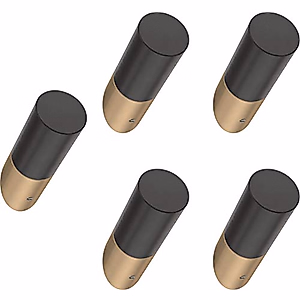 Franklin Brass B41615-BCZ-B 2-1/4" Modern Slant Hook in Black and Champagne Bronze (5 Pack)