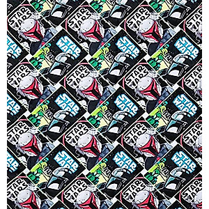 1 Yard - Star Wars The Mandalorian Posters Collage Cotton Fabric - Officially Licensed (Great for Quilting, Sewing, Craft Projects, Quilts, Throw Pillows & More) 1 Yard X 44" Wide