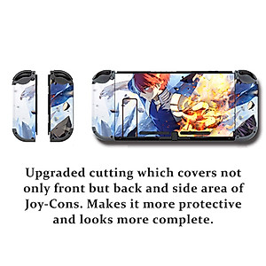 GilGames Protector Skin for Nintendo Switch, Stickers Decals Wrap Cover Full Set Protection Faceplate Console Dock