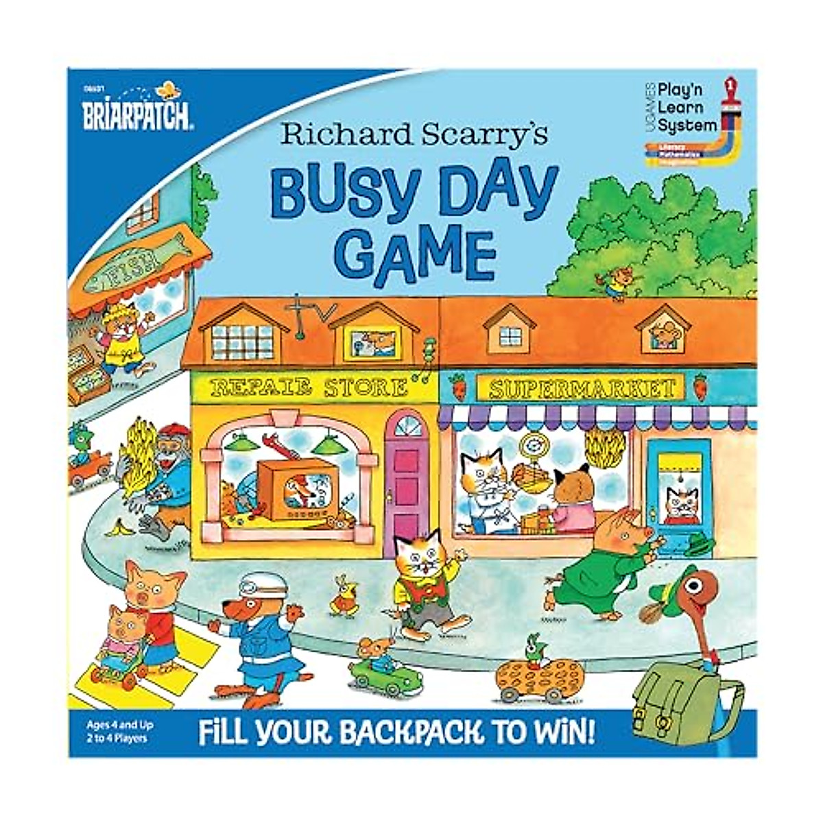 Briarpatch, Richard Scarry's Busy Day Game, Based on Early Reader Books for Preschool, Kindergarten and 1st Grade