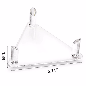 Tasybox Acrylic Ball Stand Holder, Sports Ball Storage Display Rack for Basketball Football Volleyball Soccer Rugby Balls 2 Pack Clear