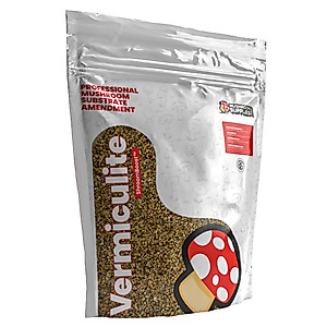 MushroomSupplies.com Organic Vermiculite (8QT) | Substrate Conditioner for Mushroom Growing | Mycologist Recommended