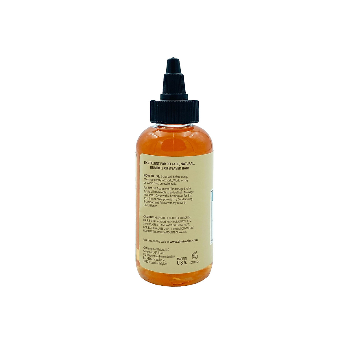 Dr. Miracle's Daily Moisturizing Gro Oil, Blended with Vitamins A, D, E, Avocado & Aloe Vera For Healthy Hair Growth, 4 Ounce