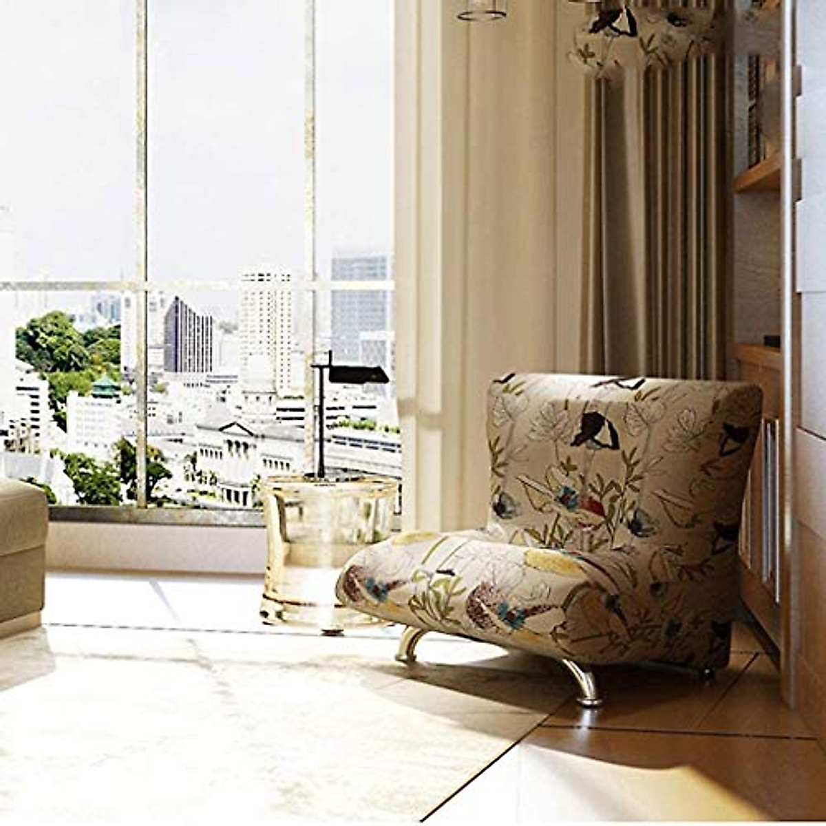 GYDJBD Folding Lazy Sofa, Thick Beanbag Chair, Good Flexibility, Easy to Move, Stainless Steel Sofa Legs (Color : B)