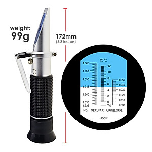 Clinical Refractometer with ATC, Tri Scale Serum Protein/Urine Specific Gravity/Refractive Index