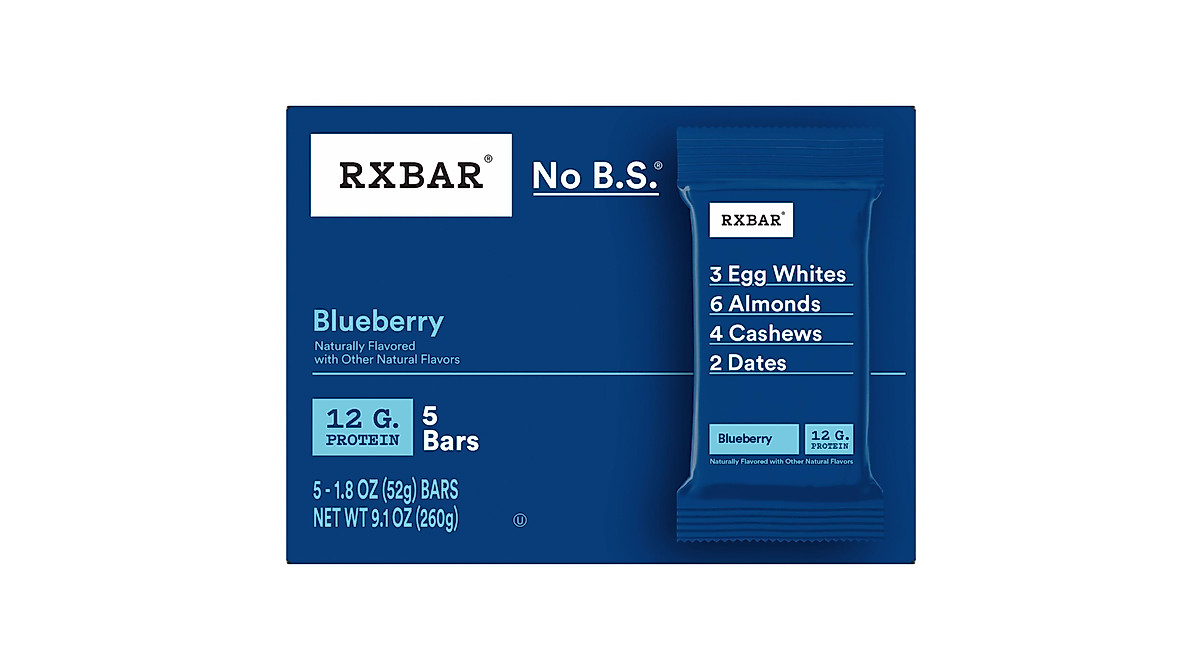 Buy RXBAR Blueberry Protein Bars - 12g Protein, Gluten Free