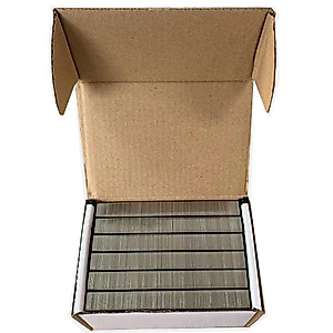 meite 20 Gauge 1/2-Inch (12.3mm) Crown 1/2-Inch Length Upholstery Staples for Staple Gun, Fine Wire Stainless Steel Staples for Carpet, Work Box, Cable, Shed (5,000 Pieces)