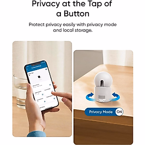 eufy Indoor Cam E30, Latest Generation, 4K UHD Security Camera, Pet/Dog/Baby Camera with Phone app, Color Night Vision, Human/Pet Auto Tracking, 360 Pan-Tilt, Works with Homekit