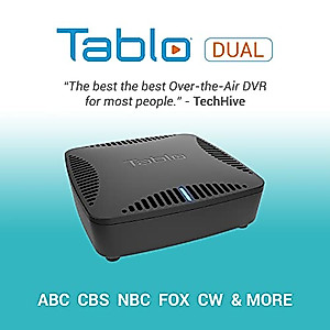 Tablo Dual LITE [TDNS2B-02-CN] Over-The-Air [OTA] Digital Video Recorder [DVR] - with WiFi, Live TV Streaming, Black