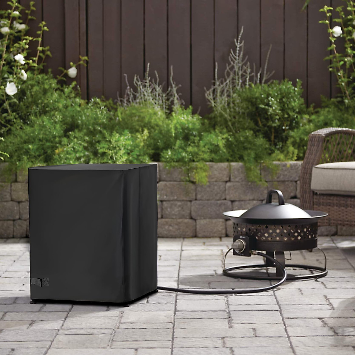 Outdoor Bazaar 17 Inch Square Cover for Tank Hideaway Tables from Bond Manufacturing Model 67635, Endless Summer ZAZ1801M, Cosiest Wicker Tank Table and Others