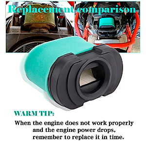 792105 Air Filter 276890 + 492932 Oil Filter for Briggs & Stratton 4163205 4163206 40G777 407777 445877 445667 for LA165 D160 D170 Z245 MIU11515 GY21057 Lawn Mower 792105 Air Filter Tune Up Kit